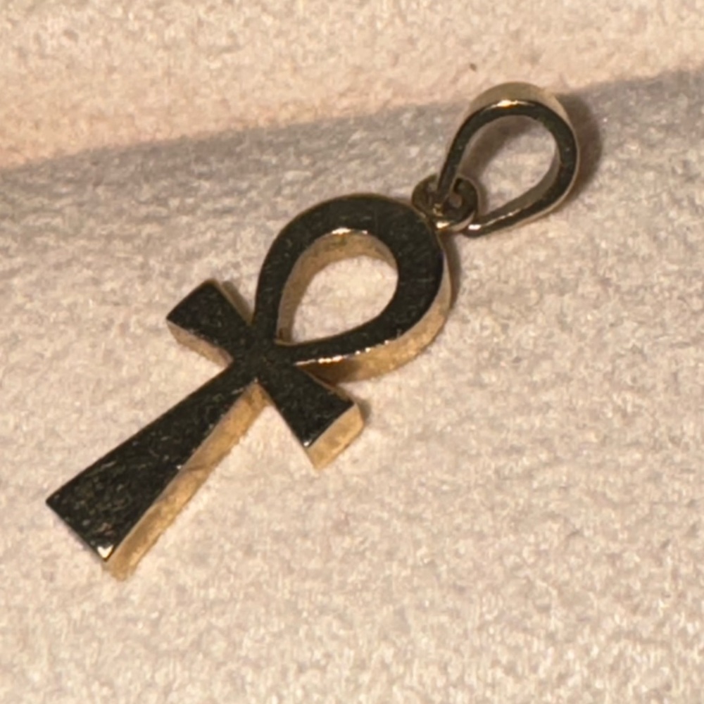 14k Yellow Gold Logan Hollowell Diamond Eternal Ankh … - Gem